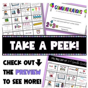 Second Grade Assessment, Data Tracking, Student Data Binder, Success ...