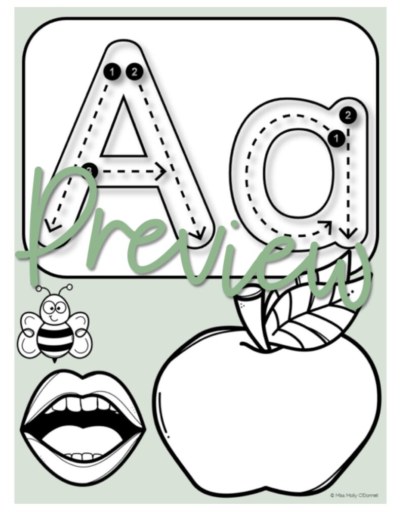 Green Farmhouse Classroom Decor, Kindergarten Alphabet Posters ...