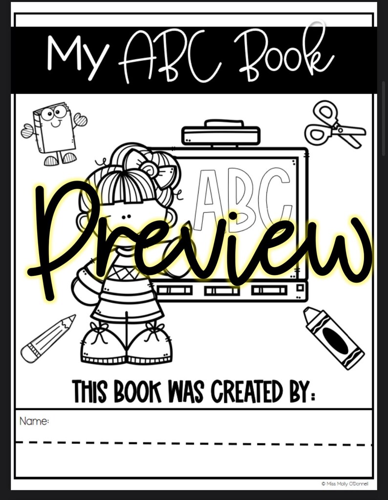 Alphabet and Letter Sound Curriculum Kindergarten ABC Busy Book ...