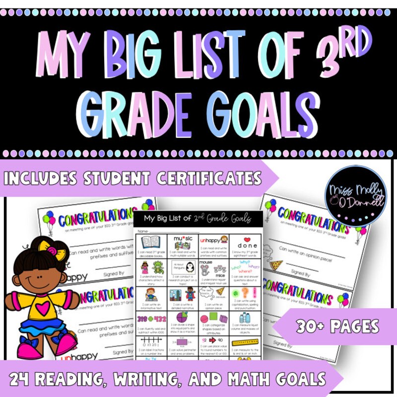 3rd Grade Sign - Etsy