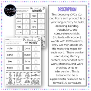 Phonics Silent E Reading Worksheet for Kindergarten Reading Printable ...