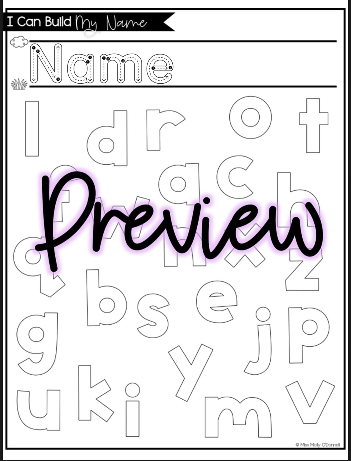 Kindergarten Name Writing Practice Sheet, Editable Preschool Writing ...