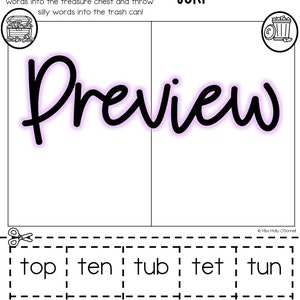 CVC Decoding Words Worksheets, CVC Reading Activities, Kindergarten ...