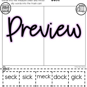 CVC Decoding Words Worksheets, CVC Reading Activities, Kindergarten ...