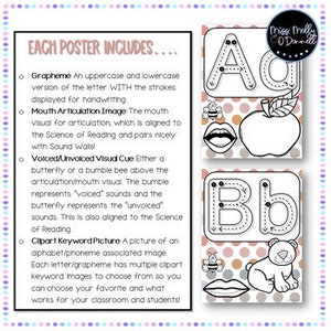 Modern Boho Classroom Decor, Kindergarten Alphabet Posters, Preschool ...
