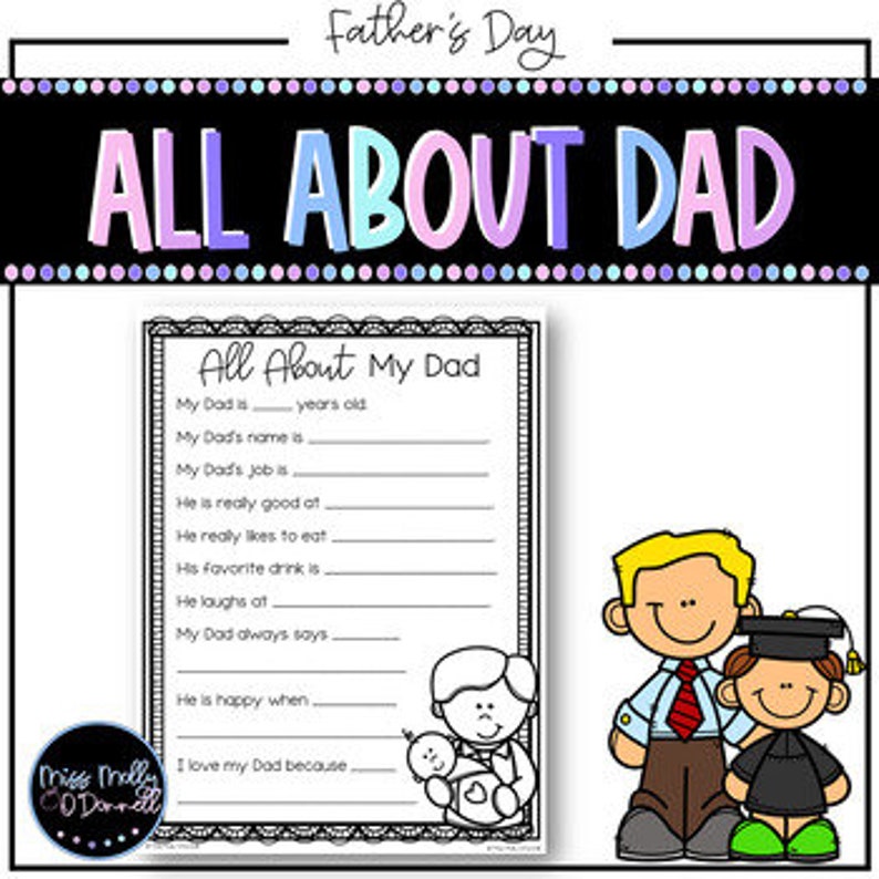 Personalized Fathers Day Gift: A Fathers Day Questionnaire, All About ...