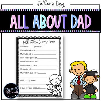 Personalized Fathers Day Gift: A Fathers Day Questionnaire, All About ...