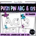 Preschool Fine Motor Worksheet, Kindergarten Push Pin Alphabet Tracing ...
