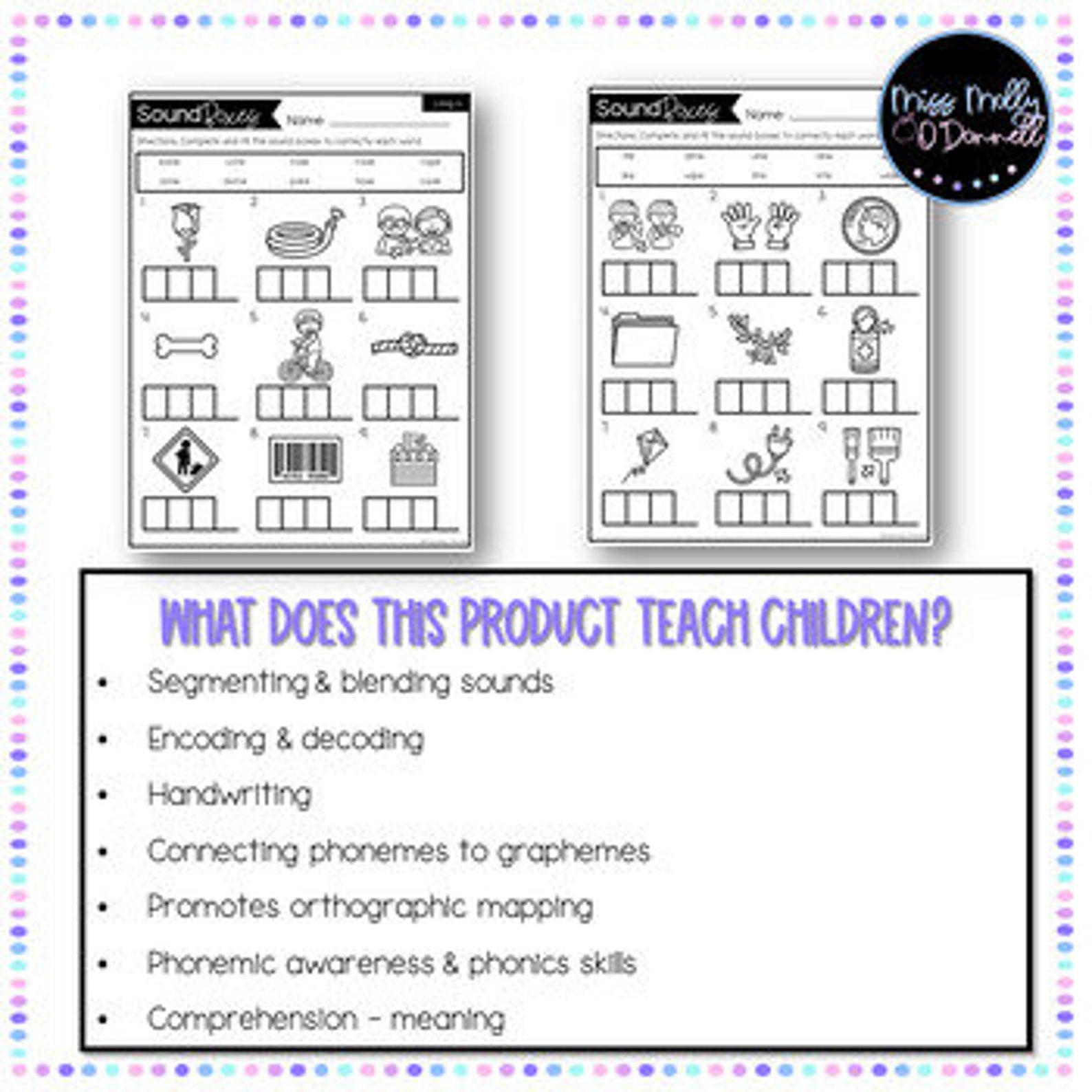 Phonics Orthographic Mapping MEGA BUNDLE: CVC Elkonin Boxes Printables ...