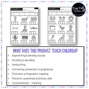 Phonics Orthographic Mapping MEGA BUNDLE: CVC Elkonin Boxes Printables ...