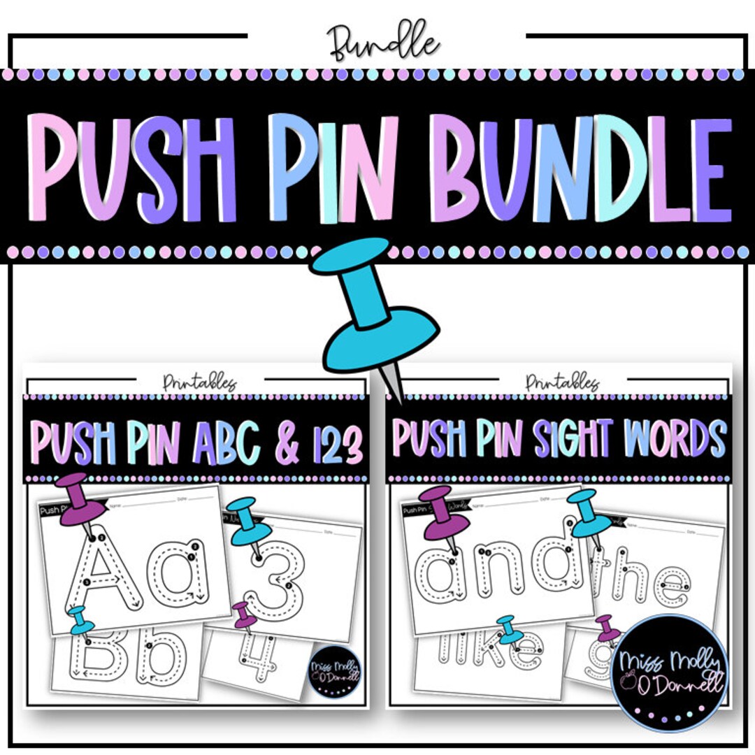 Fine Motor Push Pin BUNDLE Sight Words Fine Motor Skill - Etsy