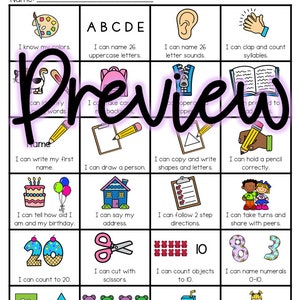 Kindergarten Readiness Checklist, Kindergarten Assessments, Ready for ...