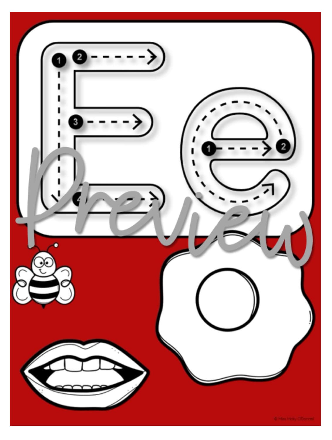 Black and Red Ladybug Classroom Decor, Kindergarten Alphabet Posters ...
