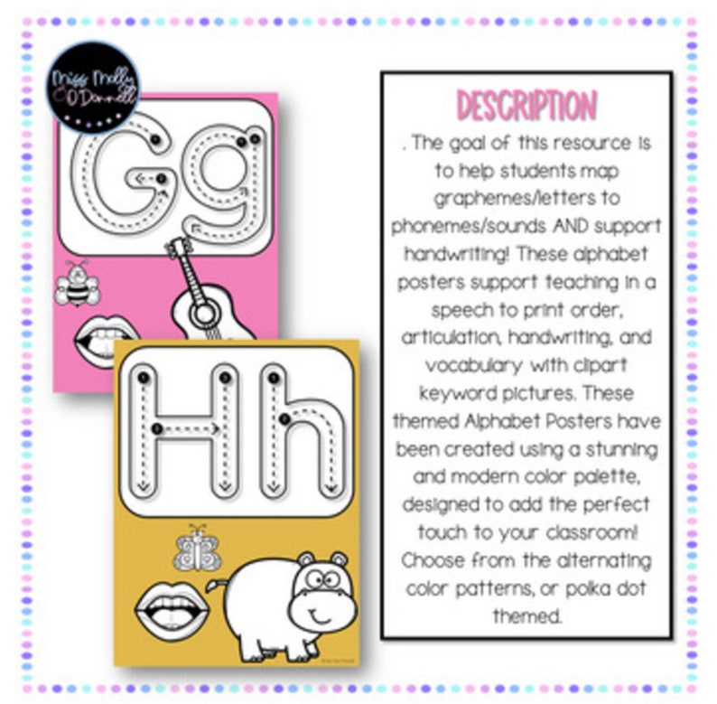 Modern Boho Classroom Decor, Kindergarten Alphabet Posters, Preschool ...