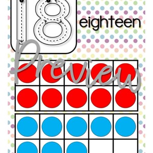 Ten Frame Number Posters 0-20: Rainbow Pastel Classroom Decor, Boho ...