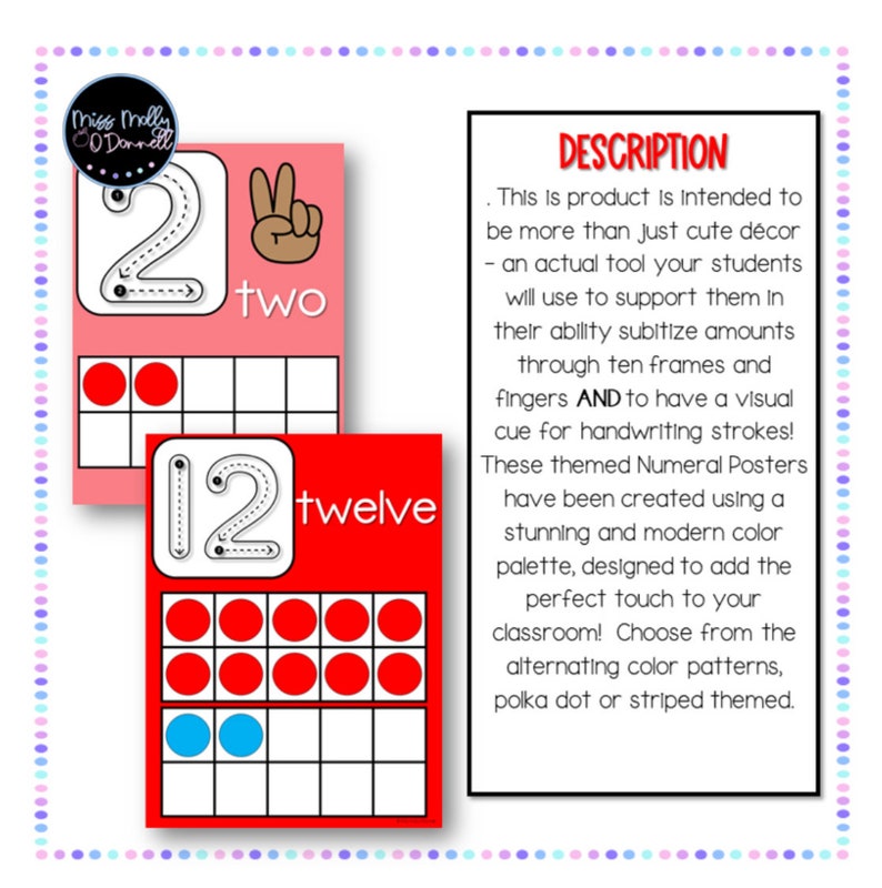 Ladybug Ten Frame Number Posters 0-20: Black and Red Classroom Decor ...