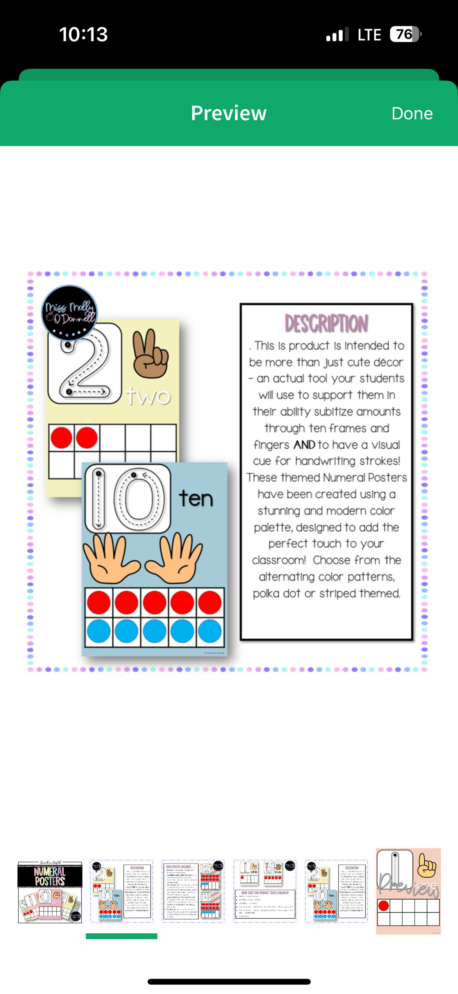 Ten Frame Number Posters 0-20: Rainbow Pastel Classroom Decor, Boho ...