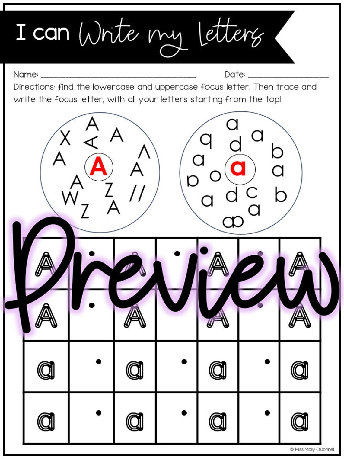 Alphabet Letter Activities, Learning Letters, AZ Worksheets, Alphabet ...