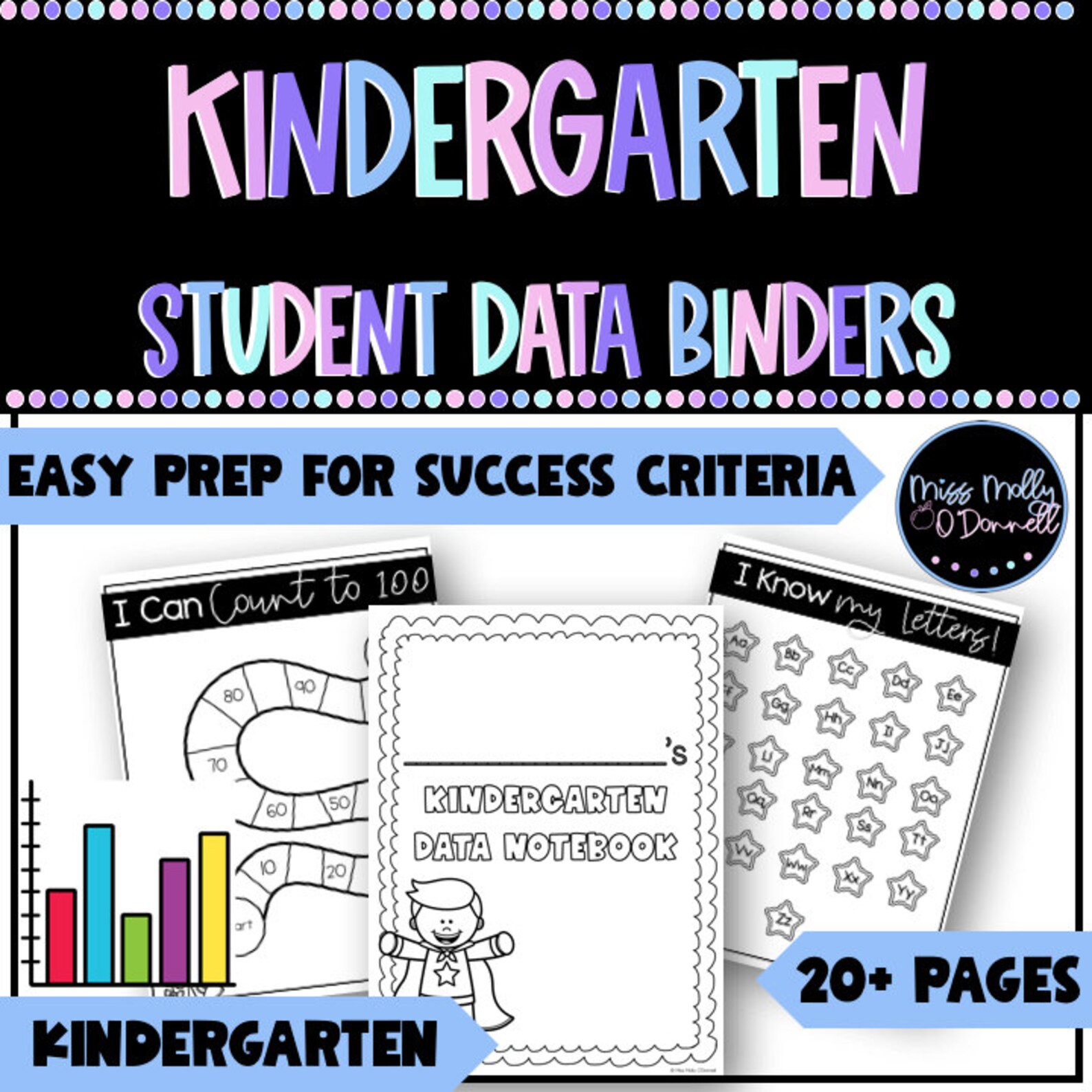 Kindergarten Student Goal Tracker Sheets, Kindergarten Homeschool ...