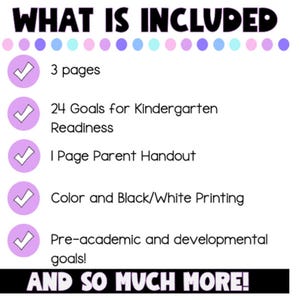 Kindergarten Readiness Checklist, Kindergarten Assessments, Ready for ...