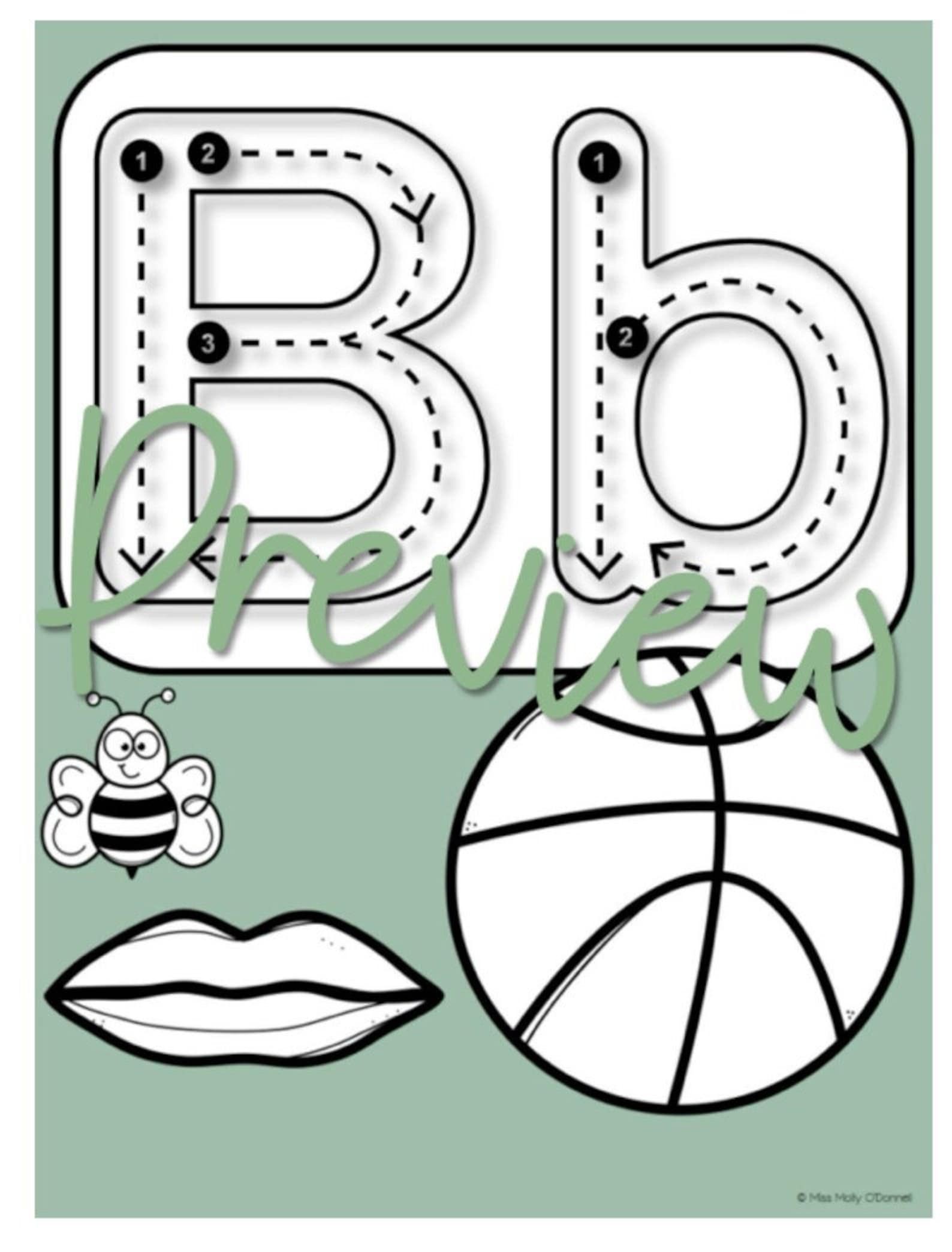Green Farmhouse Classroom Decor, Kindergarten Alphabet Posters ...