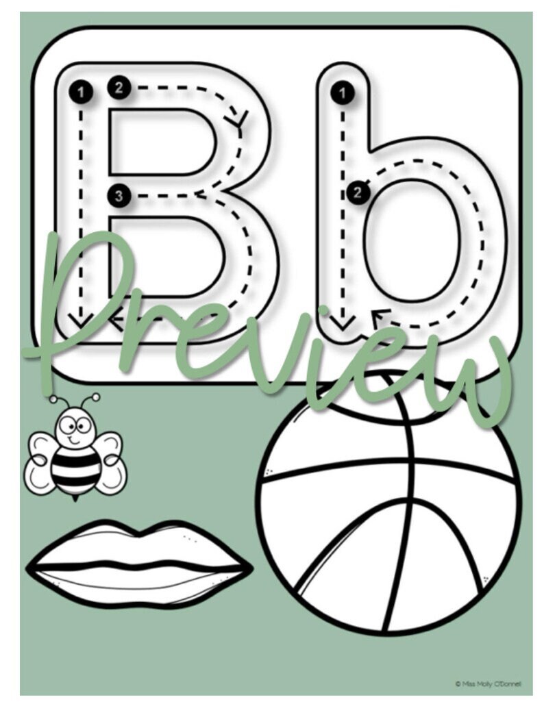 Green Farmhouse Classroom Decor, Kindergarten Alphabet Posters ...