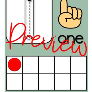 Ten Frame Number Poster 0-20: Eucalyptus Classroom Decor, Green ...