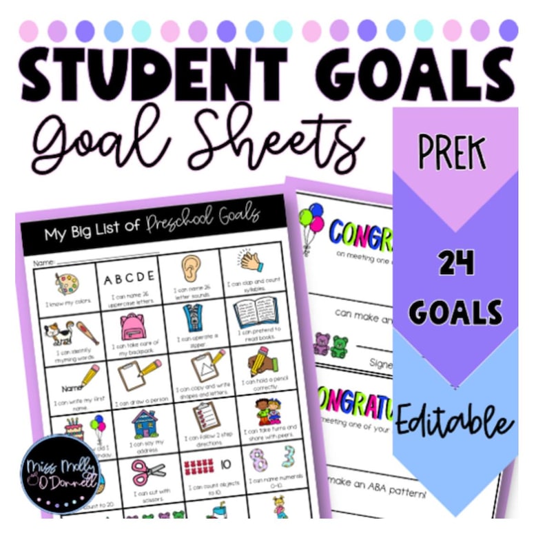 Preschool Assessment, Student Data Tracking Sheets, Data Binder ...