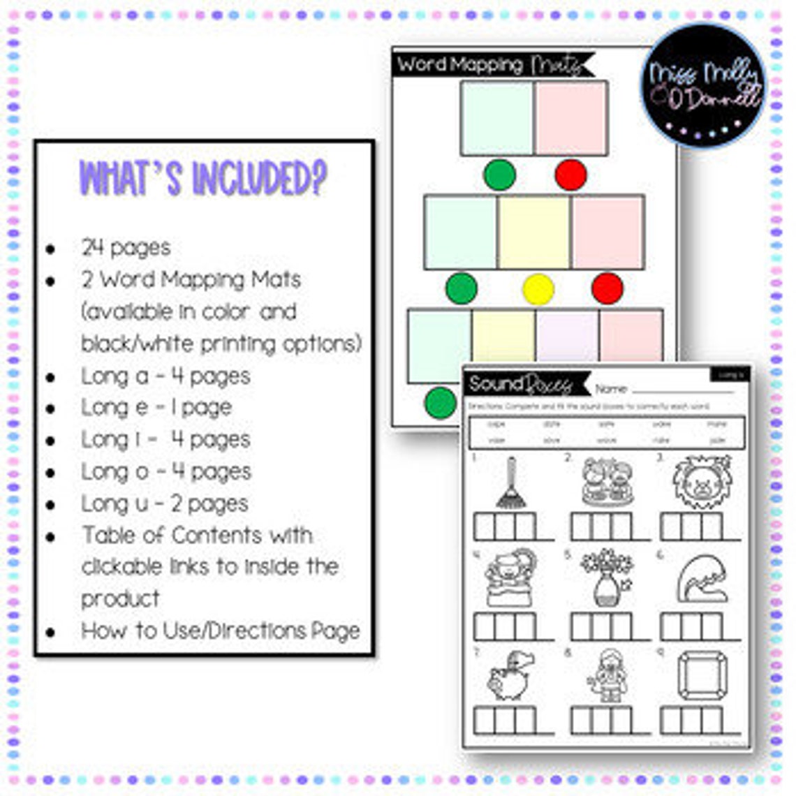 Phonics Orthographic Mapping MEGA BUNDLE: CVC Elkonin Boxes Printables ...