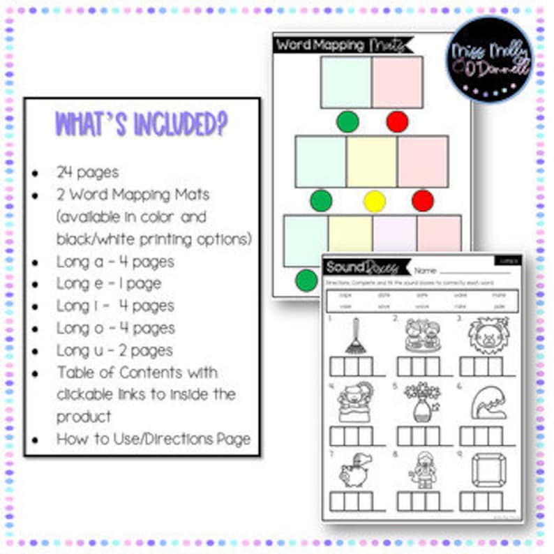 Phonics Orthographic Mapping MEGA BUNDLE: CVC Elkonin Boxes Printables ...