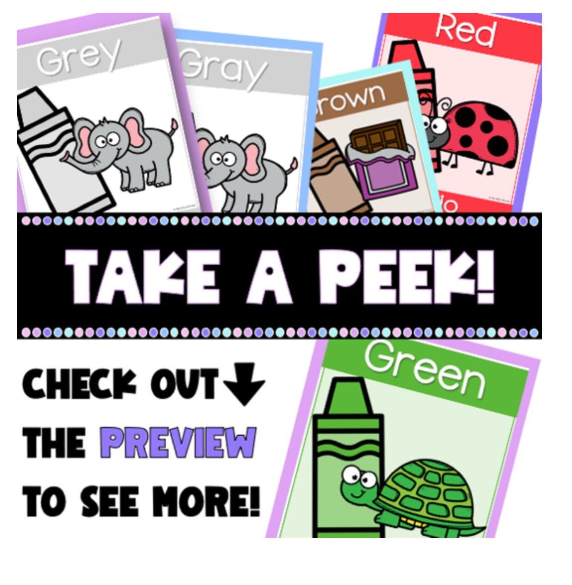 Crayon Color Posters for Homeschool Moms, Colors in Spanish, Classroom ...