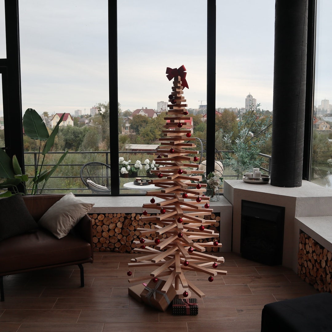Wooden Christmas Tree Medium Christmas Tree Christmas Decor - Etsy