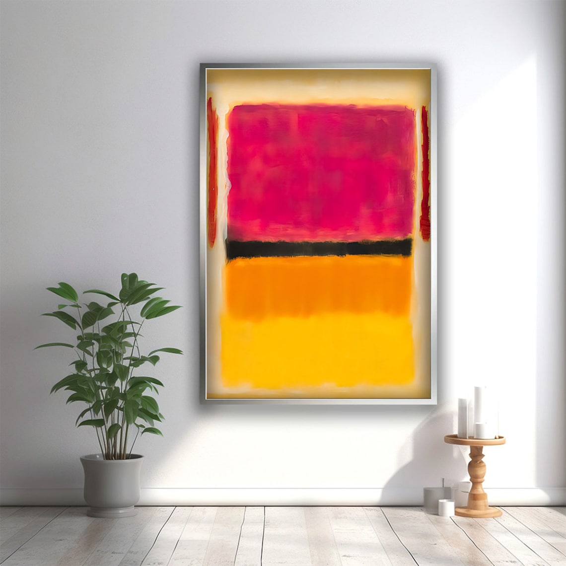 Mark Rothko Canvas Wall Art, Mark Rothko Pink and Yellow Canvas Print ...