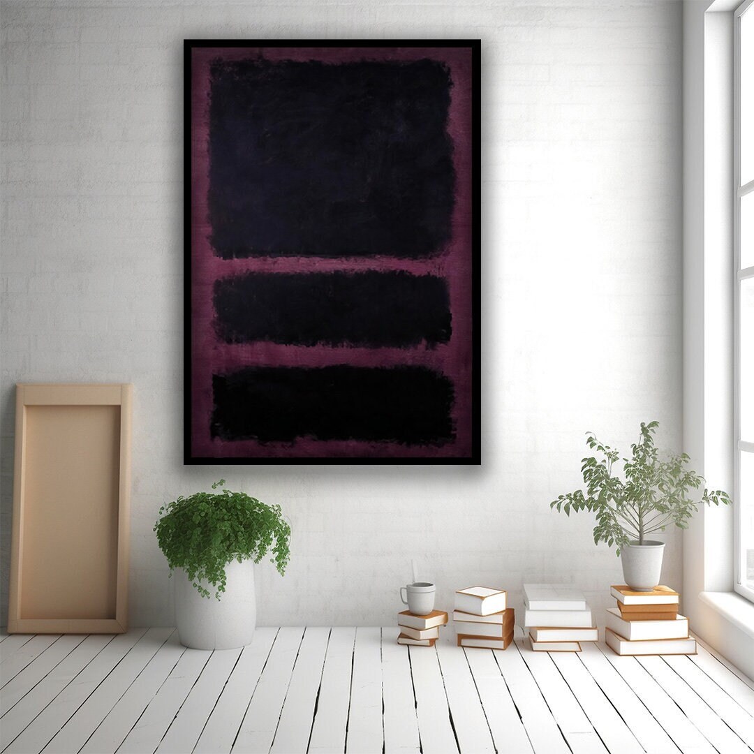 Mark Rothko Canvas Art, Mark Rothko Black and Purple Canvas, Mark ...