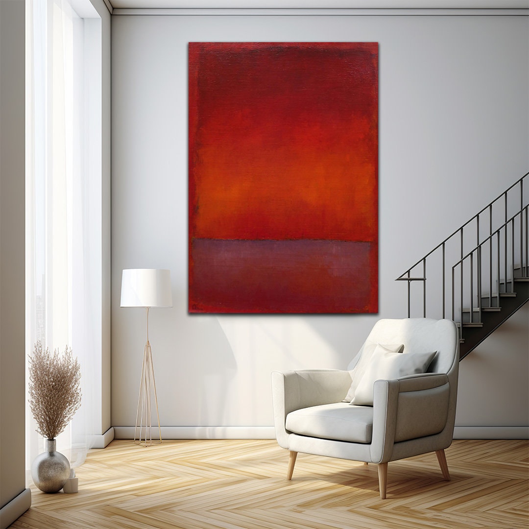 Mark Rothko Leinwand Gemälde, Mark Rothko Rote Leinwand, Mark Rothko ...