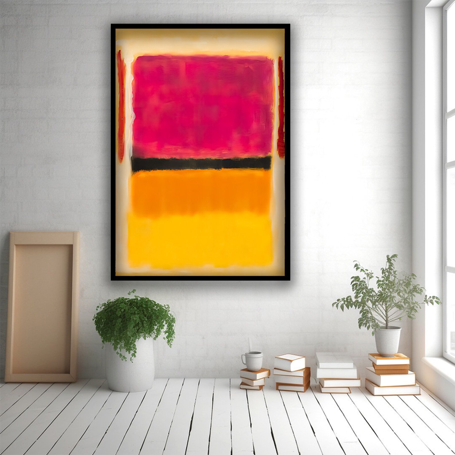 Mark Rothko Canvas Wall Art, Mark Rothko Pink and Yellow Canvas Print ...