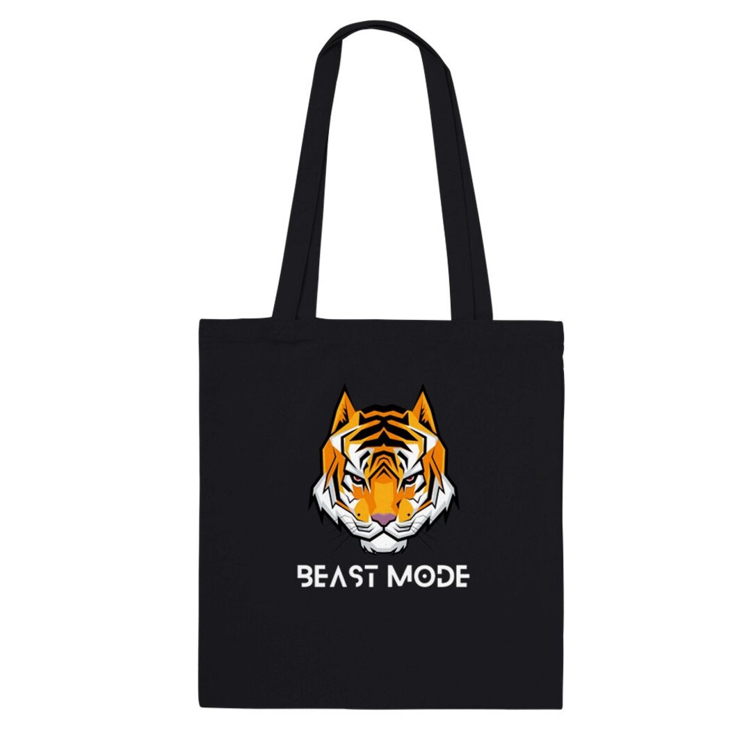 Classic Tote Bag, Tiger, Beast Mode - Etsy