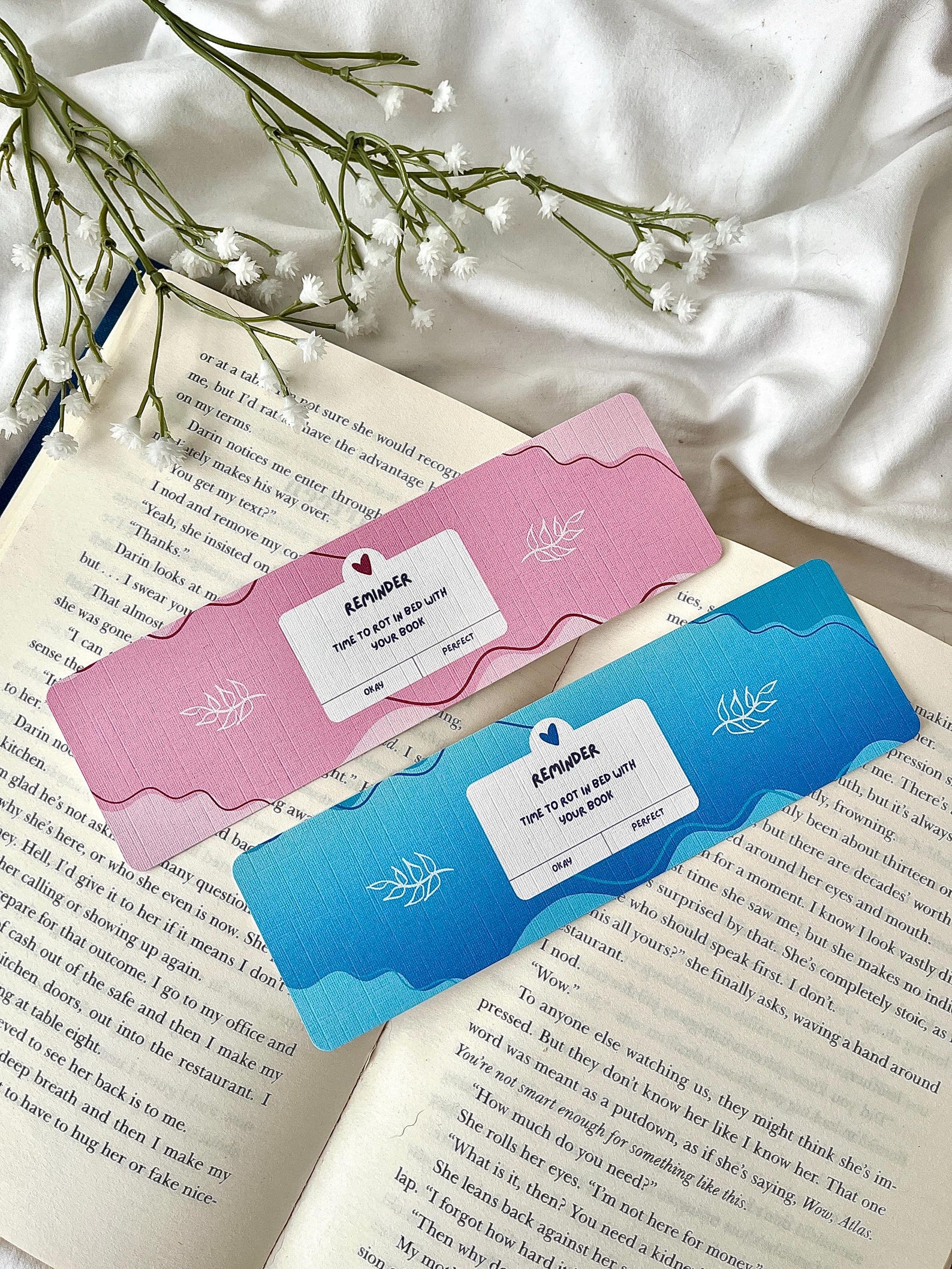 Cosy Reminder Bookmark | Bookish Bookmark - Etsy