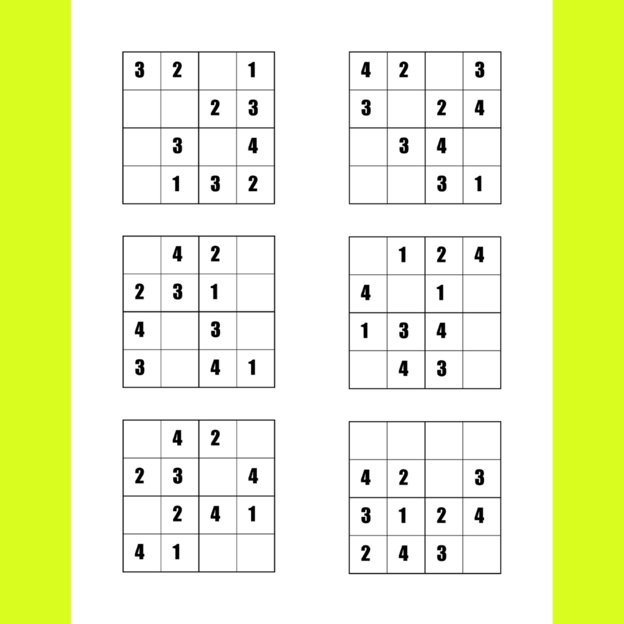 Sudoku for Kids, Ages 6-10 Years - 100 Puzzles With 4 X Difficulty ...