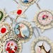 Handmade Vintage Paper Christmas Ornaments - Set of 9 - Etsy