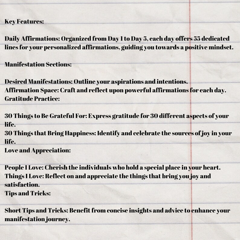 555 Manifestation Method - Law of Attraction Journal - Printable PDF ...