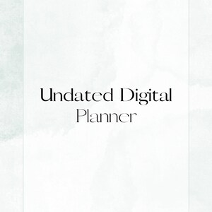 Undated Digital Planner, Premium Digital Planner 2024 2025 Undated iPad ...