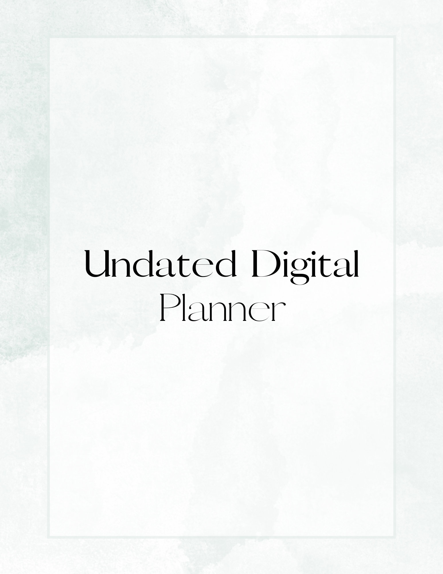 Undated Digital Planner, Premium Digital Planner 2024 2025 Undated iPad ...