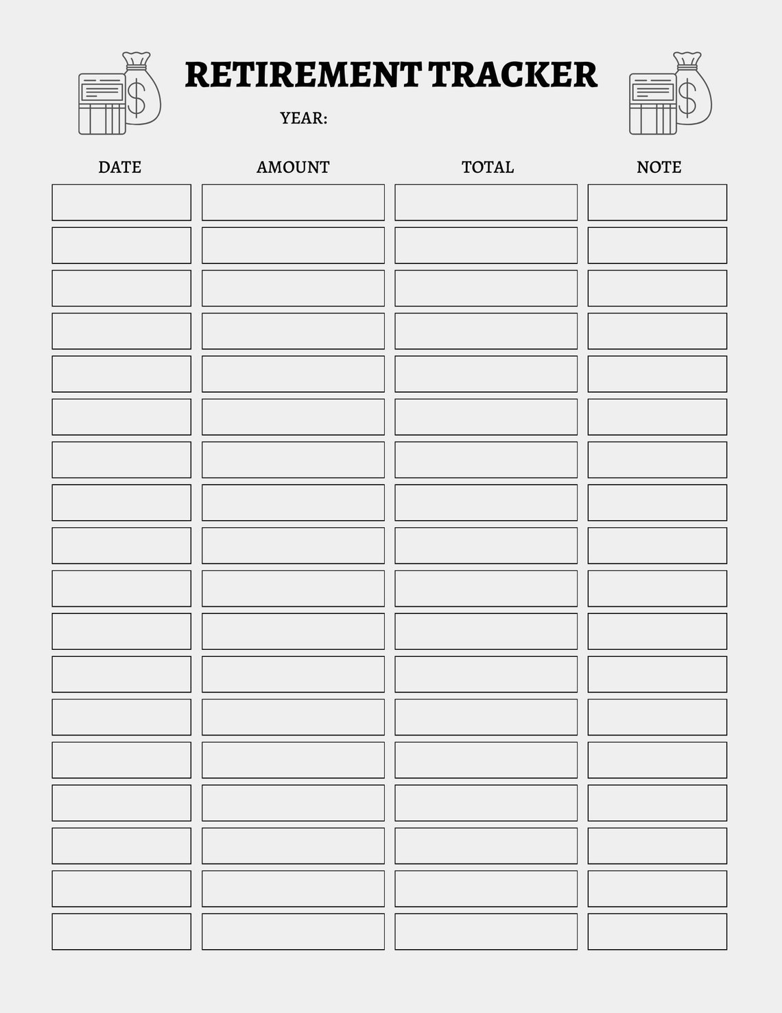 Savings Challenge, Emergency Fund Tracker, Savings, Debt Payment ...