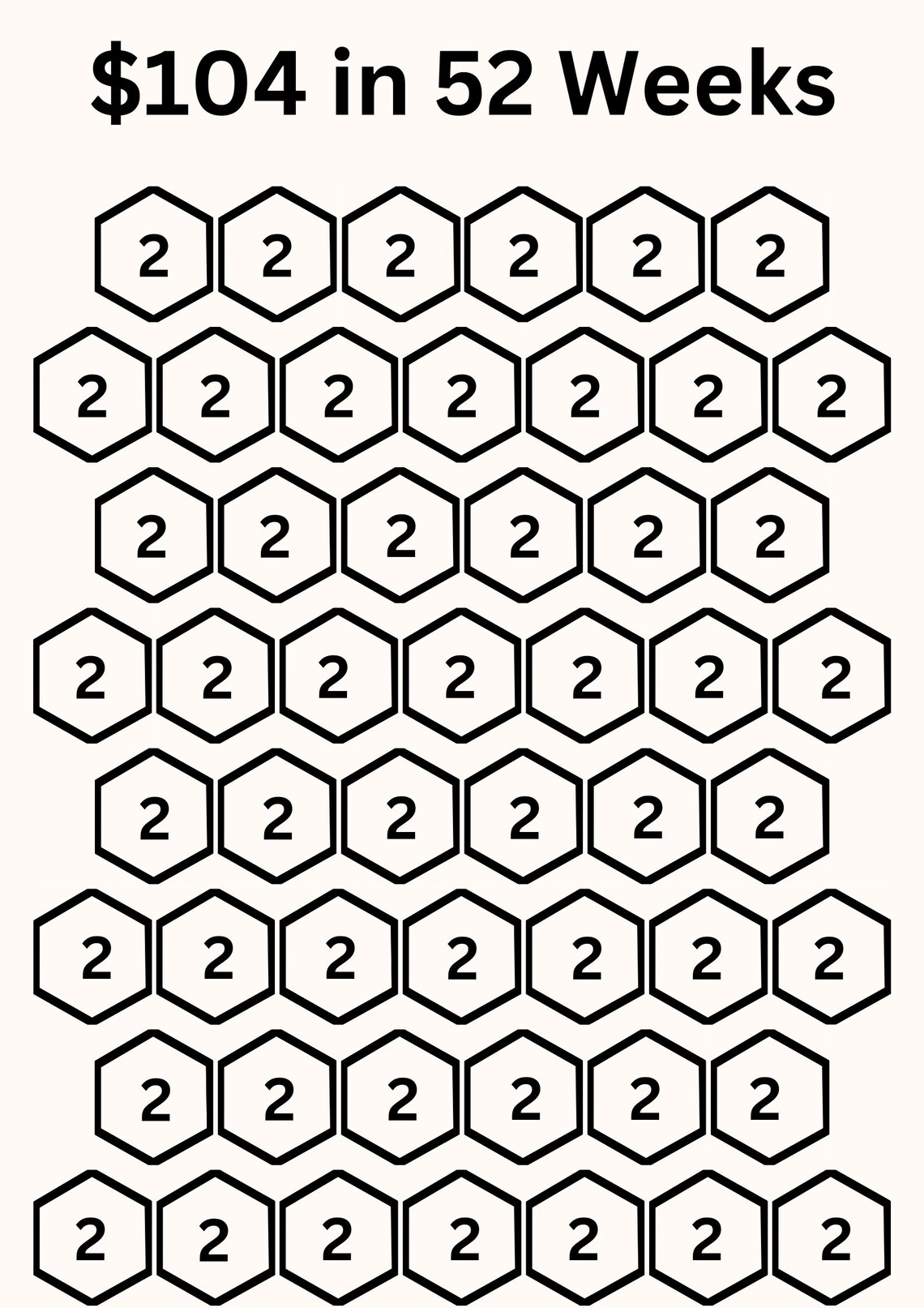 52 Weeks Money Saving Challenge, Savings Tracker Printables, Savings ...