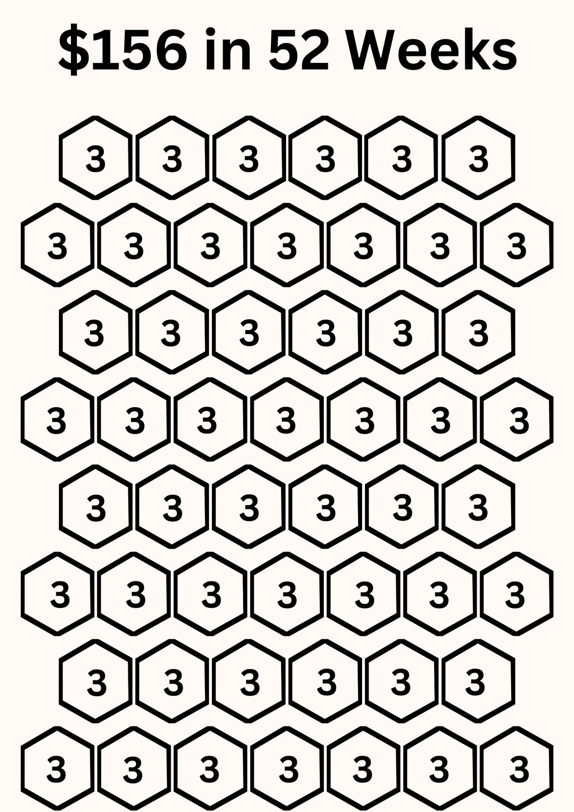 52 Weeks Money Saving Challenge, Savings Tracker Printables, Savings ...