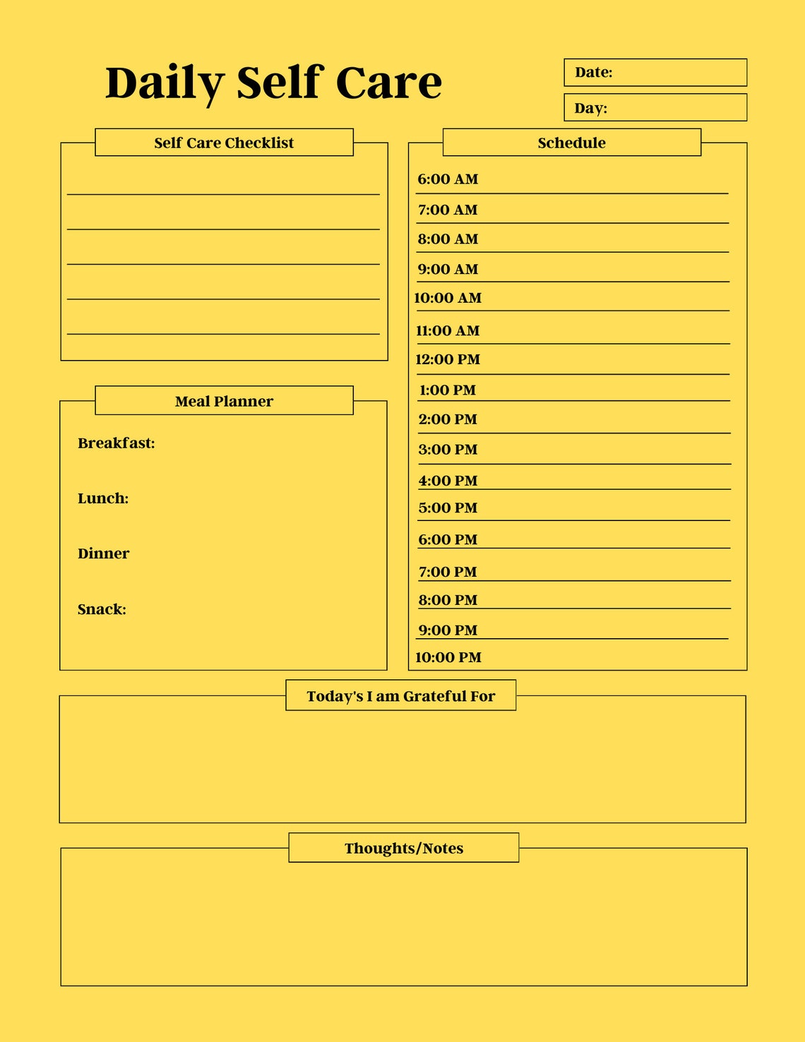 Self Care Monthly Planner Digital Planner, Goodnotes Planner, iPad ...