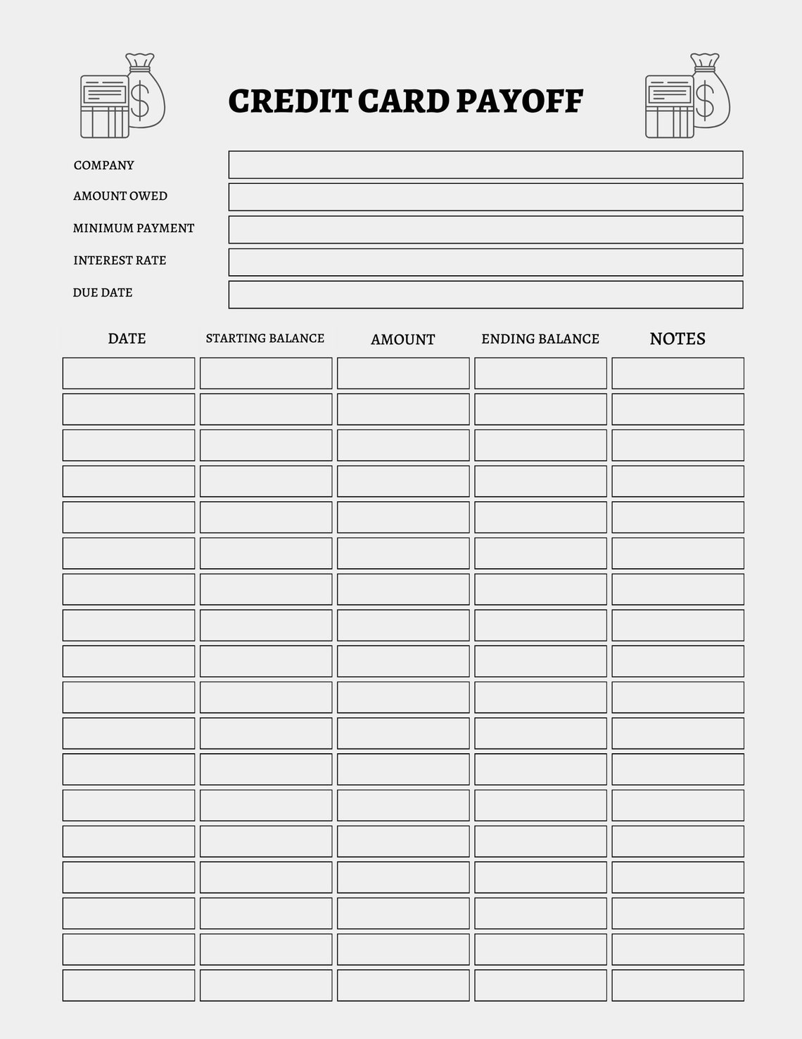Savings Challenge, Emergency Fund Tracker, Savings, Debt Payment ...