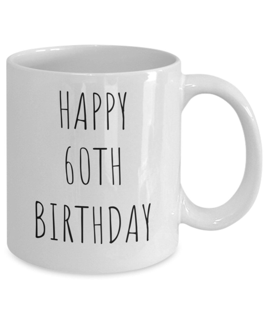 60th Birthday Mug, Gift Idea for 60th Birthday, 60 Birthday Coffee Mug ...