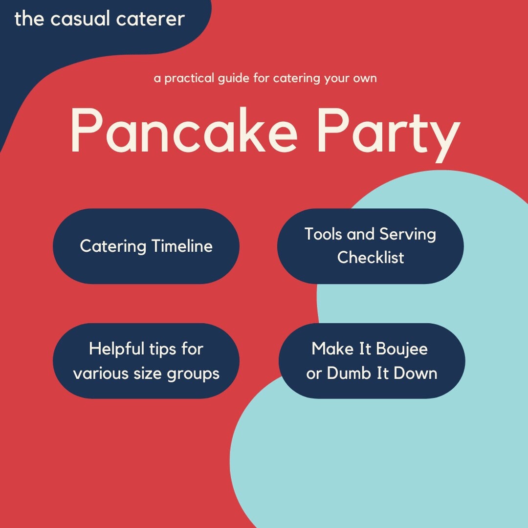 Pancake Party Catering Guide - Etsy